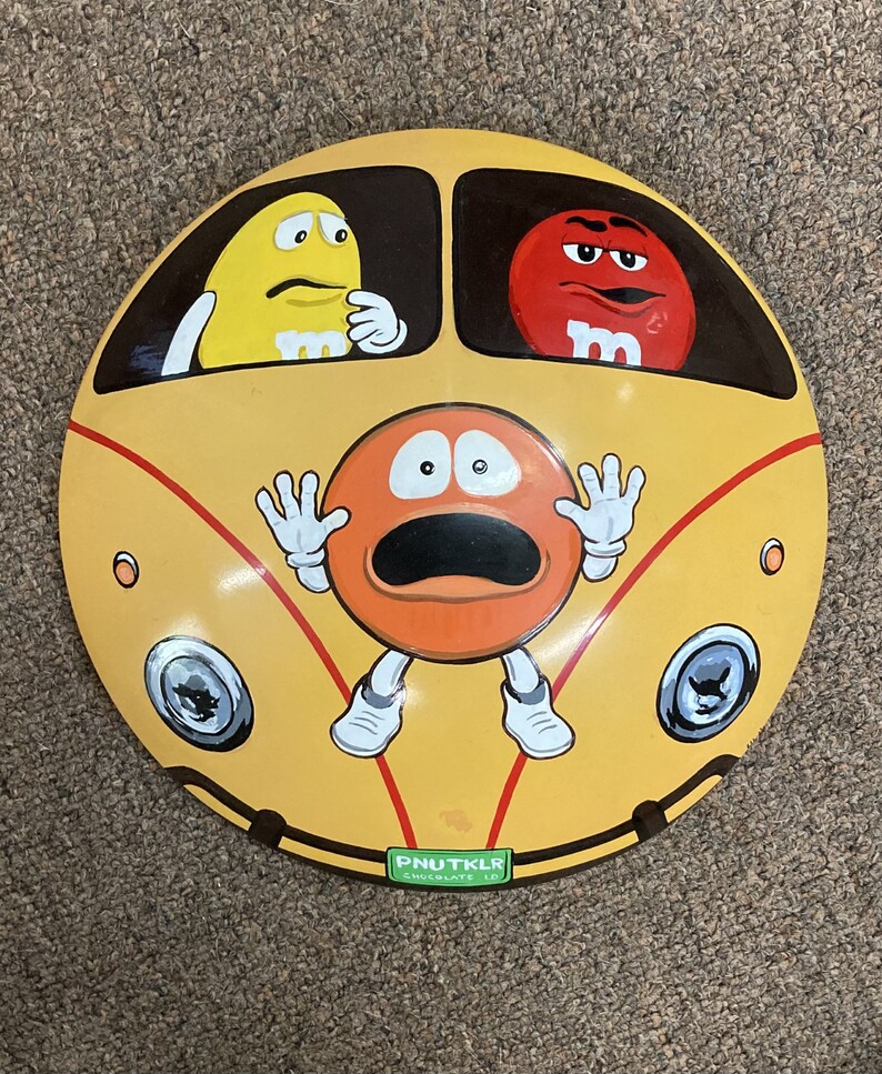 M&M Road Trip VW Bus Hand Painted Hubcap - Etsy