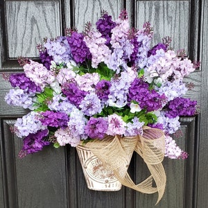 Lilac Wreath-spring Wreath-summer Wreath-mother's Day Gift-purple ...