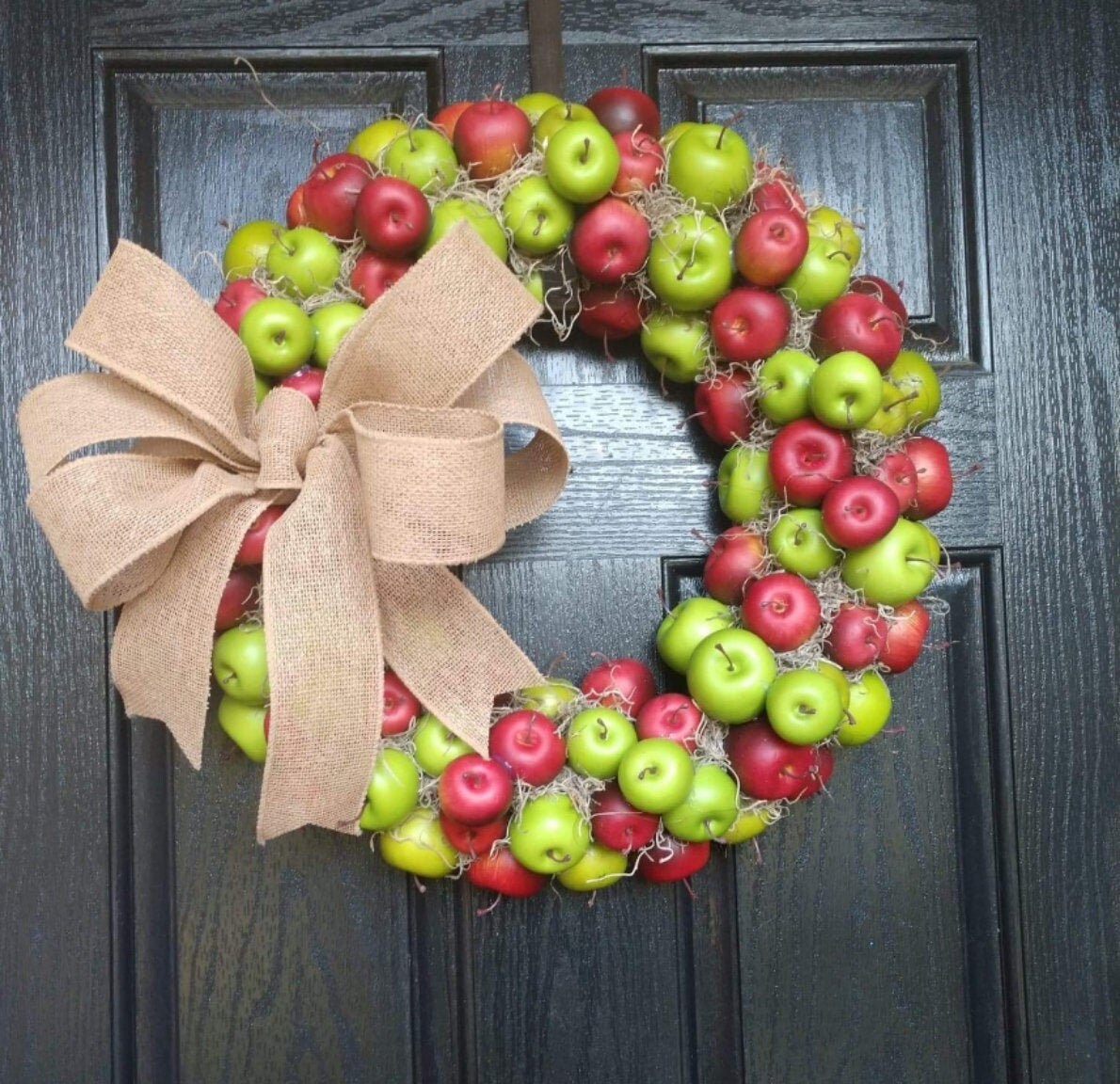 Apple Wreath, Red Apple Wreath, Green Apple Wreath, Apple Wreath for ...