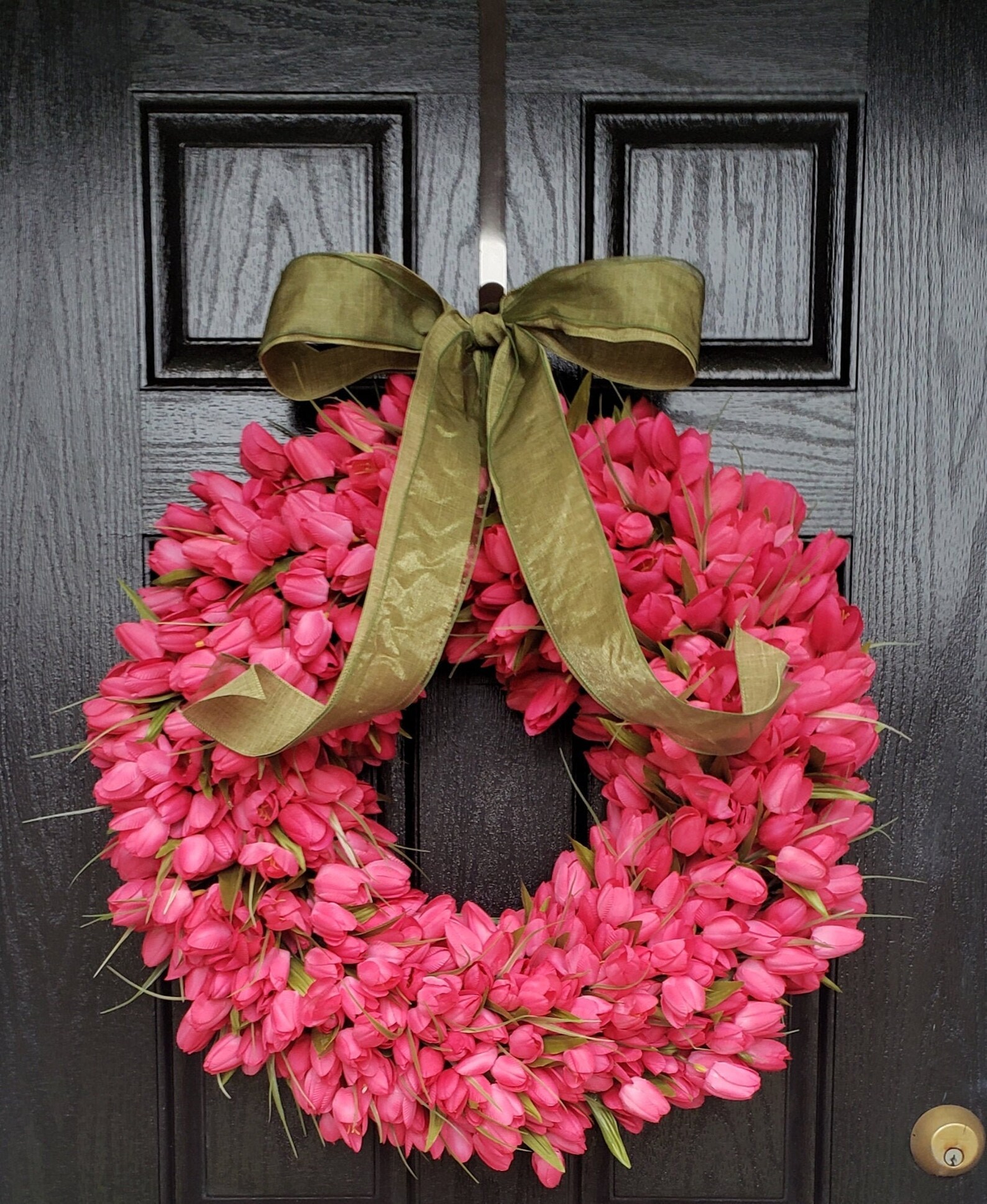 Pink Tulip Wreath Spring Tulip Wreaths Tulip Wreaths Spring - Etsy