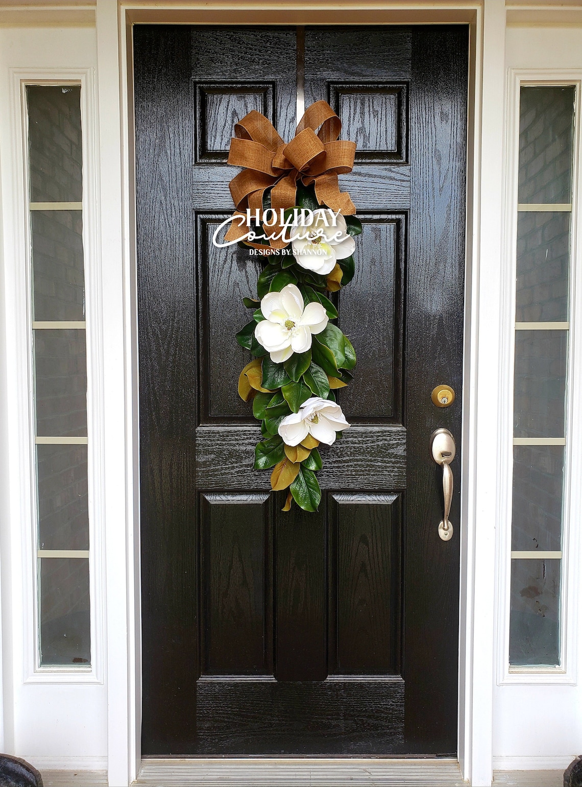 Magnolia Wreath, Magnolia Swag, Magnolia Teardrop Swag, Southern Wreath ...