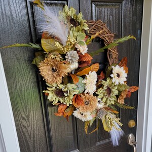 NEW Fall Wreath, Fall Wreath for Front Door, Fall Boho Wreath, Fall ...