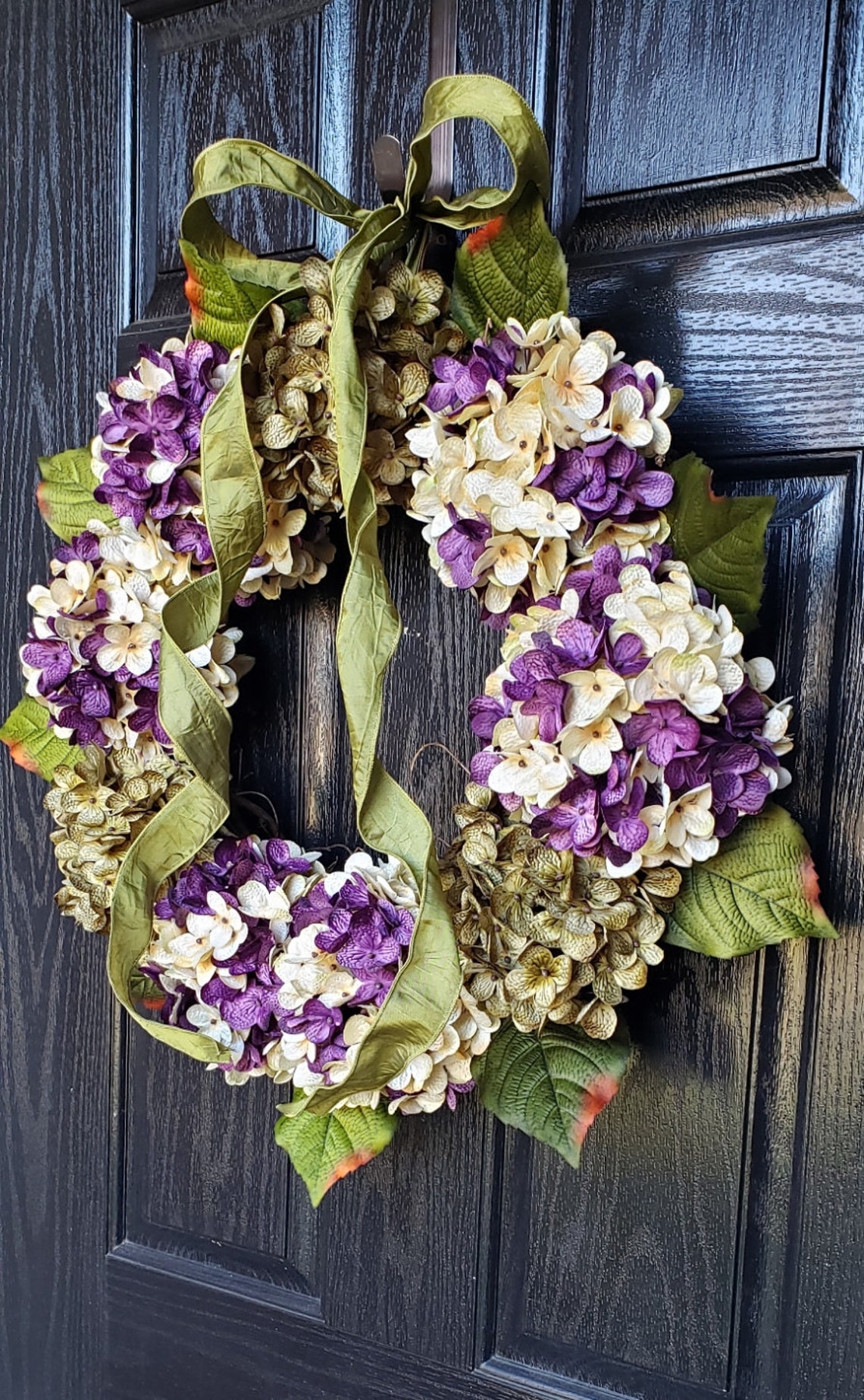 Hydrangea Wreath Blended Hydrangea Wreath Front Door | Etsy