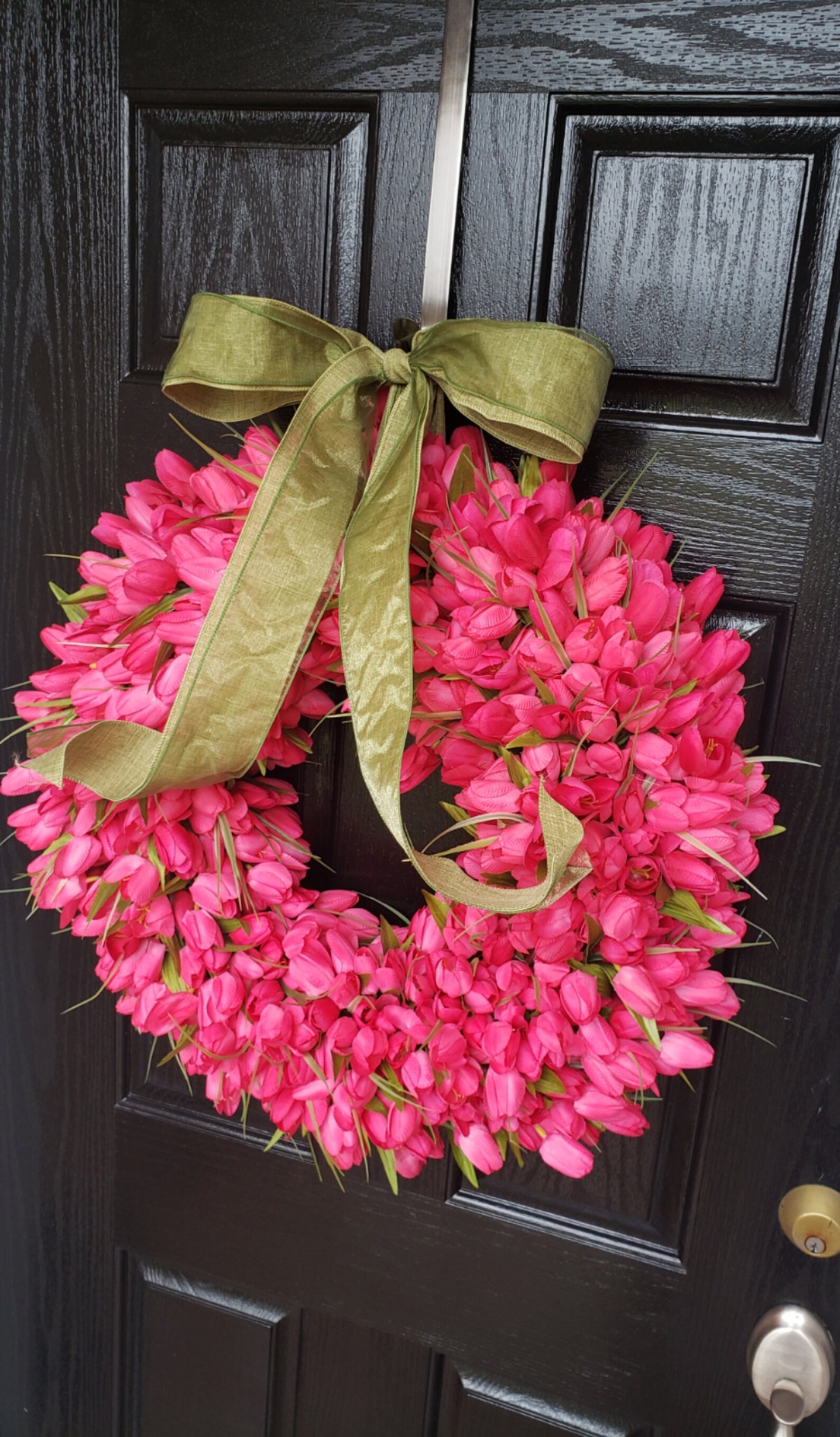 Pink Tulip Wreath Spring Tulip Wreaths Tulip Wreaths Spring - Etsy