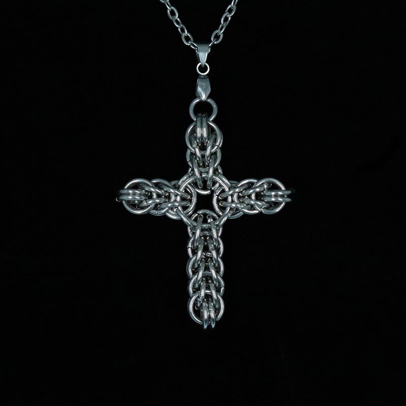 Chainmail Cross - Etsy
