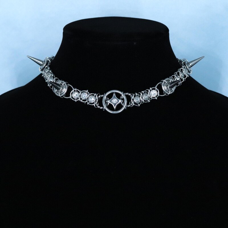 Spiked Choker - Etsy