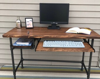 Steel pipe desk | Etsy
