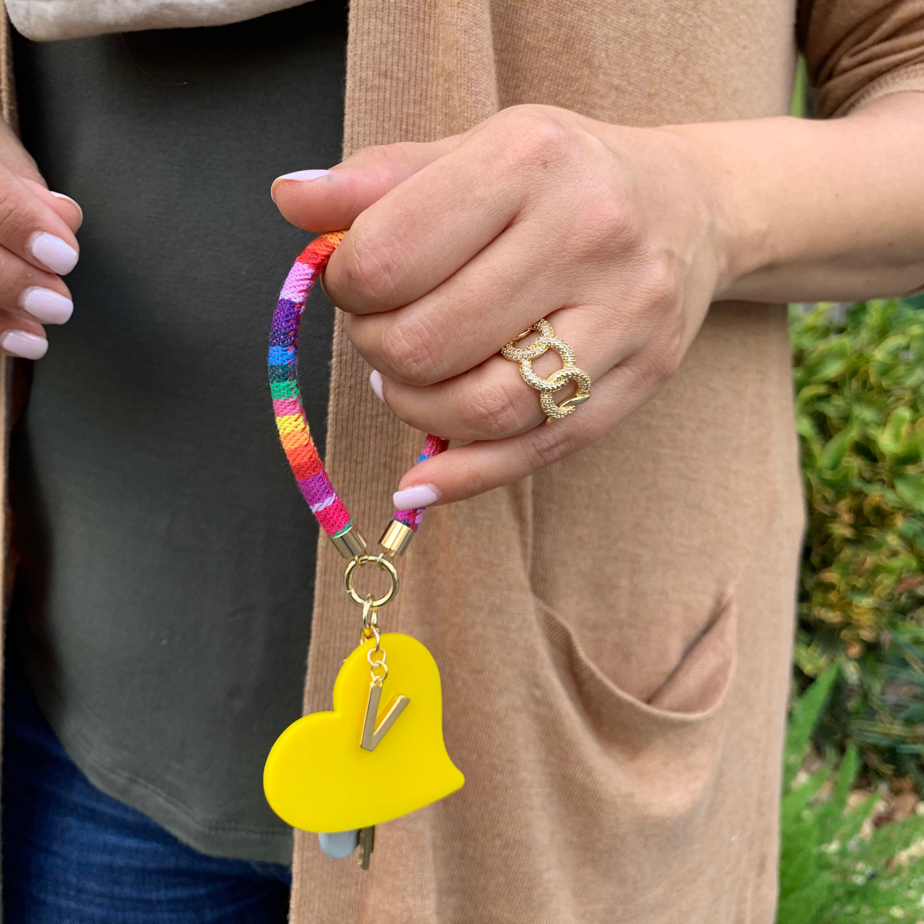 Personalized Key Ring, custom key chain, heart key ring, friendship ...