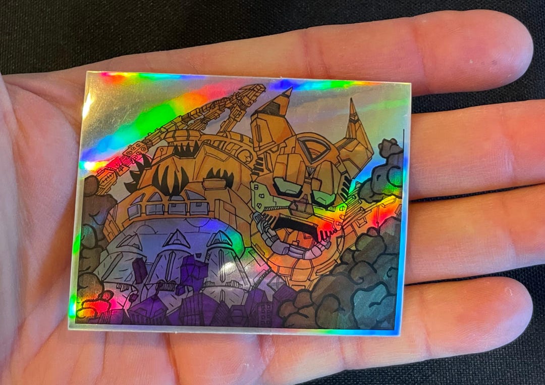 Garfield X Unicron Sticker Transformers Movie G1 3'' X 2.3'' Vinyl ...