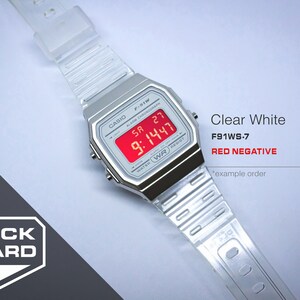 Casio F-91W Customize Your Own Modded F91W Choose Negative / Positive ...