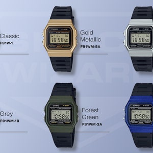 Casio F-91W Customize Your Own Modded F91W Choose Negative / Positive ...
