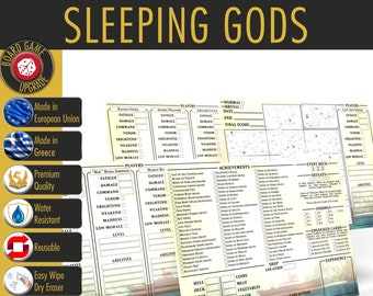Sleeping Gods Log Book Printable. Includes Tides of Ruin Maps. Board ...