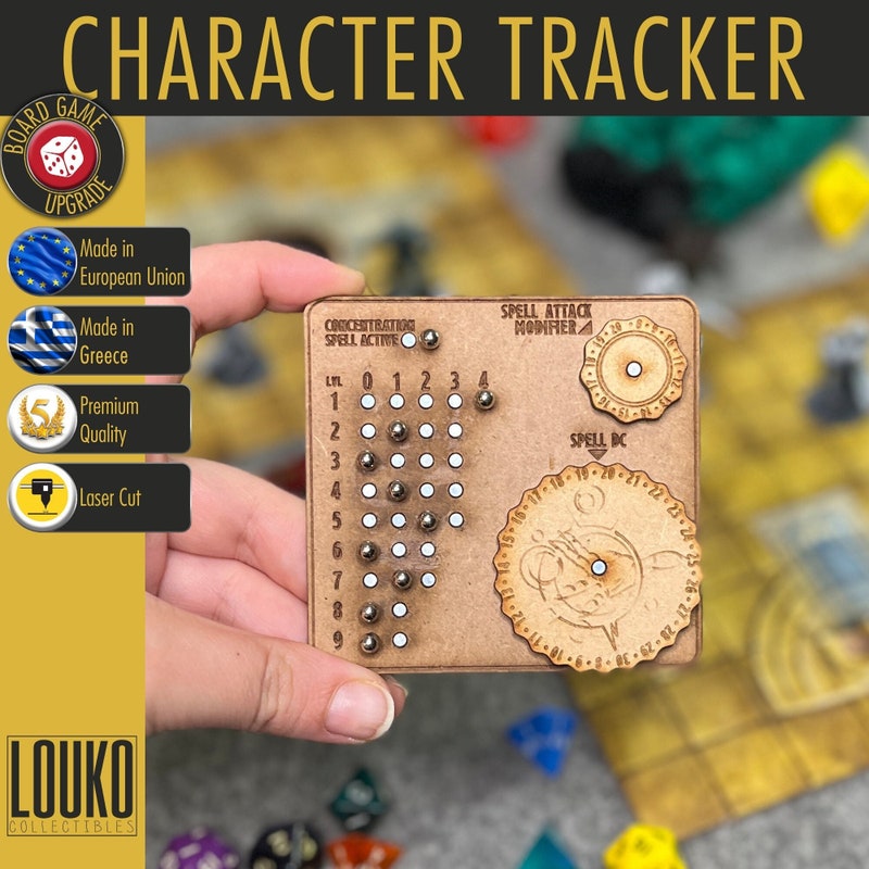 Laser Cut Character Tracker - Etsy