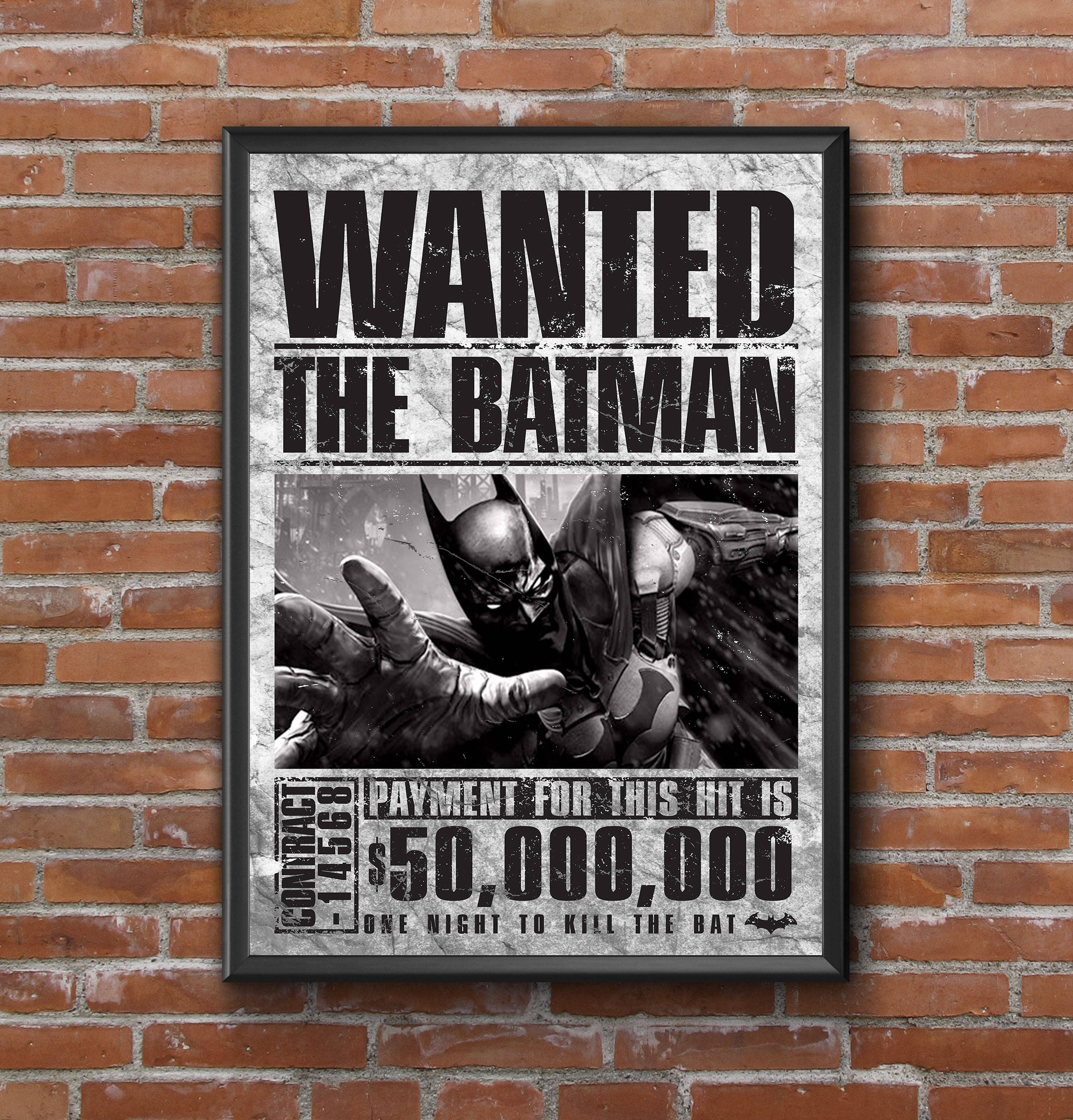 Batman Arkham Origins Wanted Poster