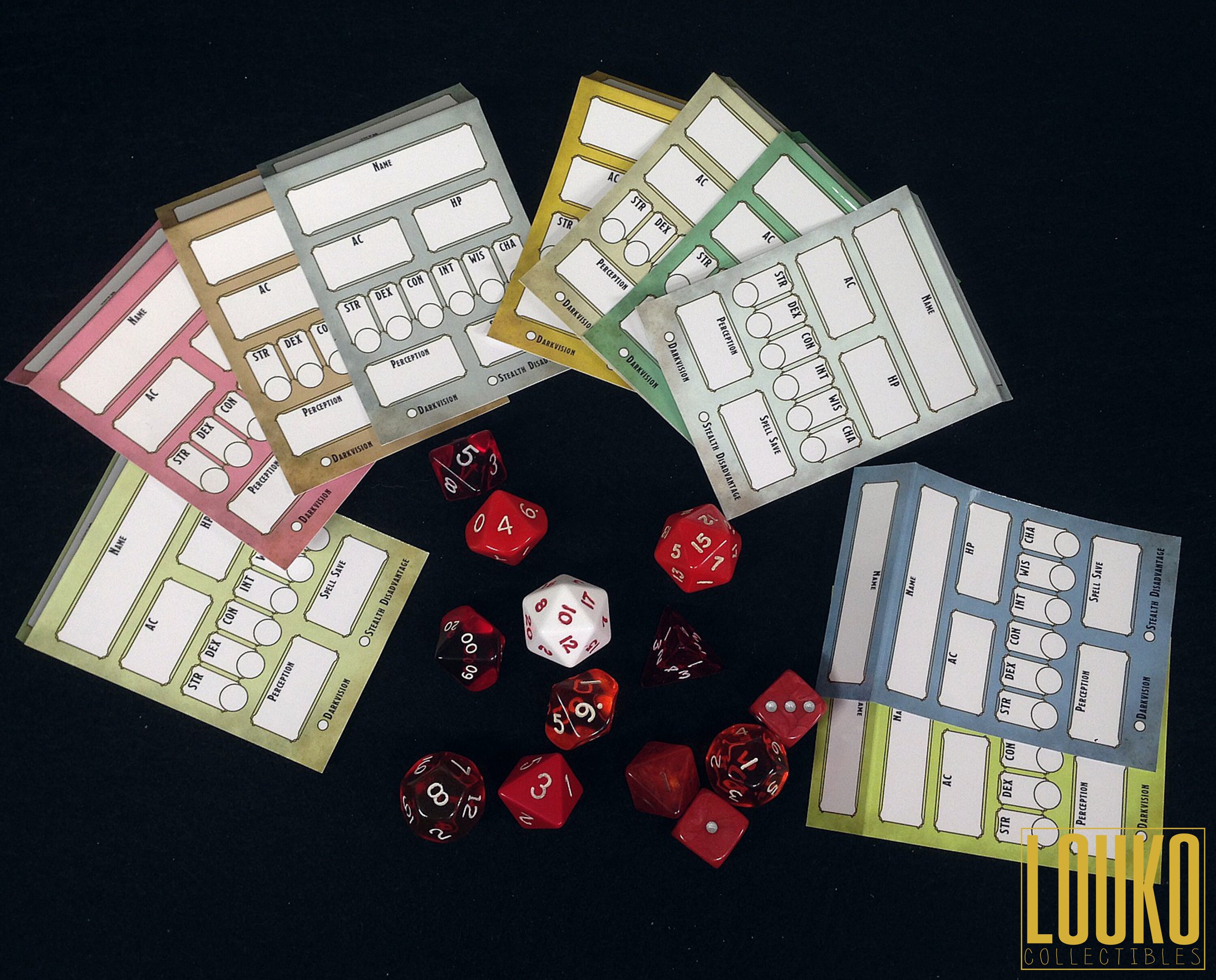 Fillable Character Initiative Trackers DnD 5e | Etsy