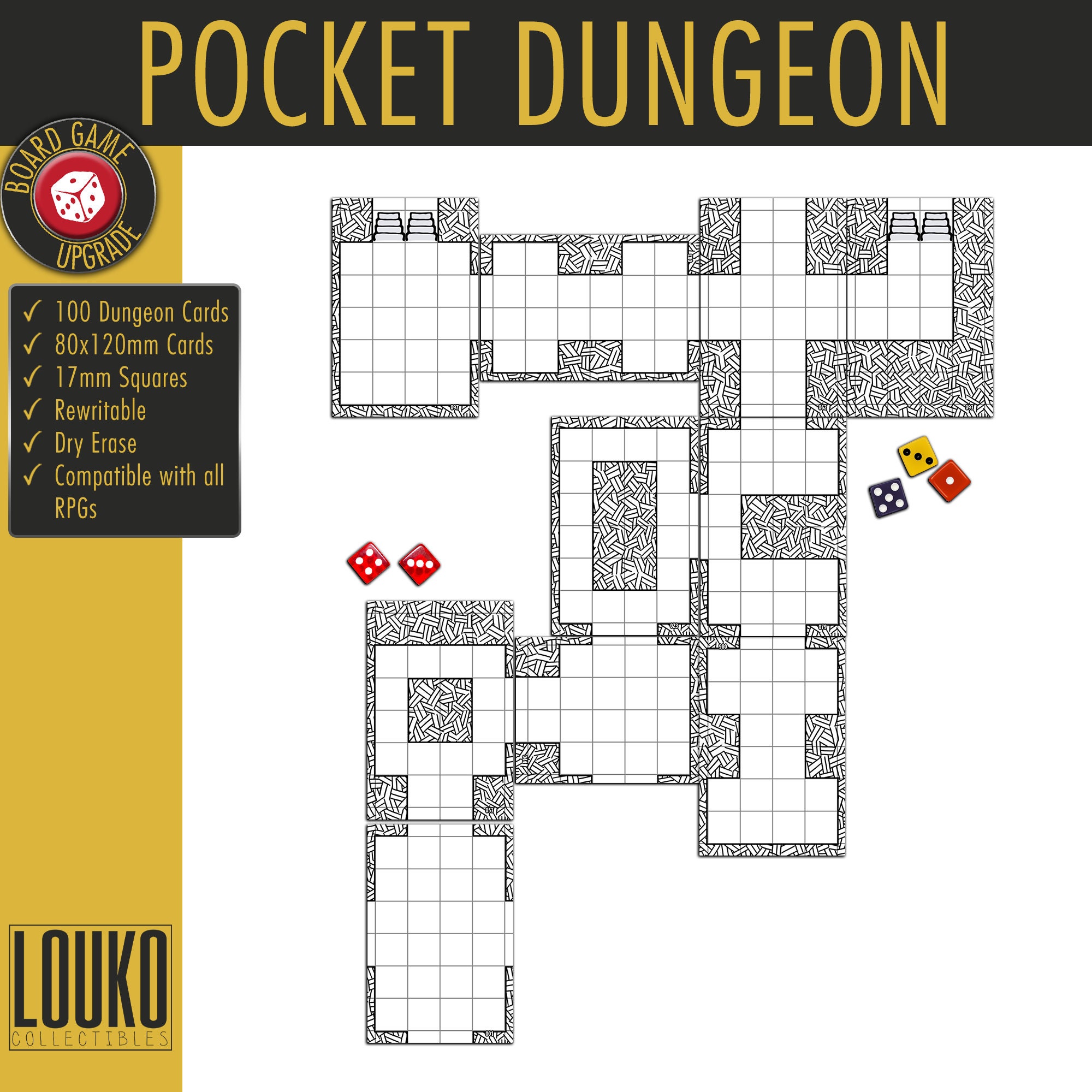 Pocket Dungeon - Deck of Many Corridors - Etsy