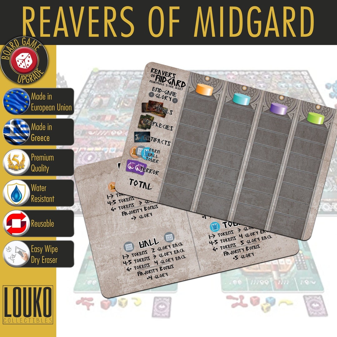 Upgrade Reavers of Midgard Score Sheet - Etsy