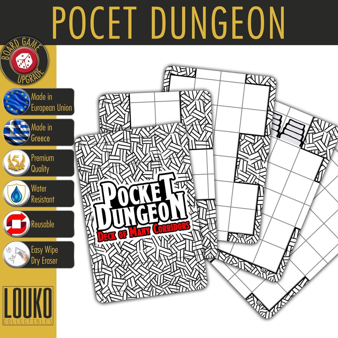 Pocket Dungeon - Deck of Many Corridors - Etsy