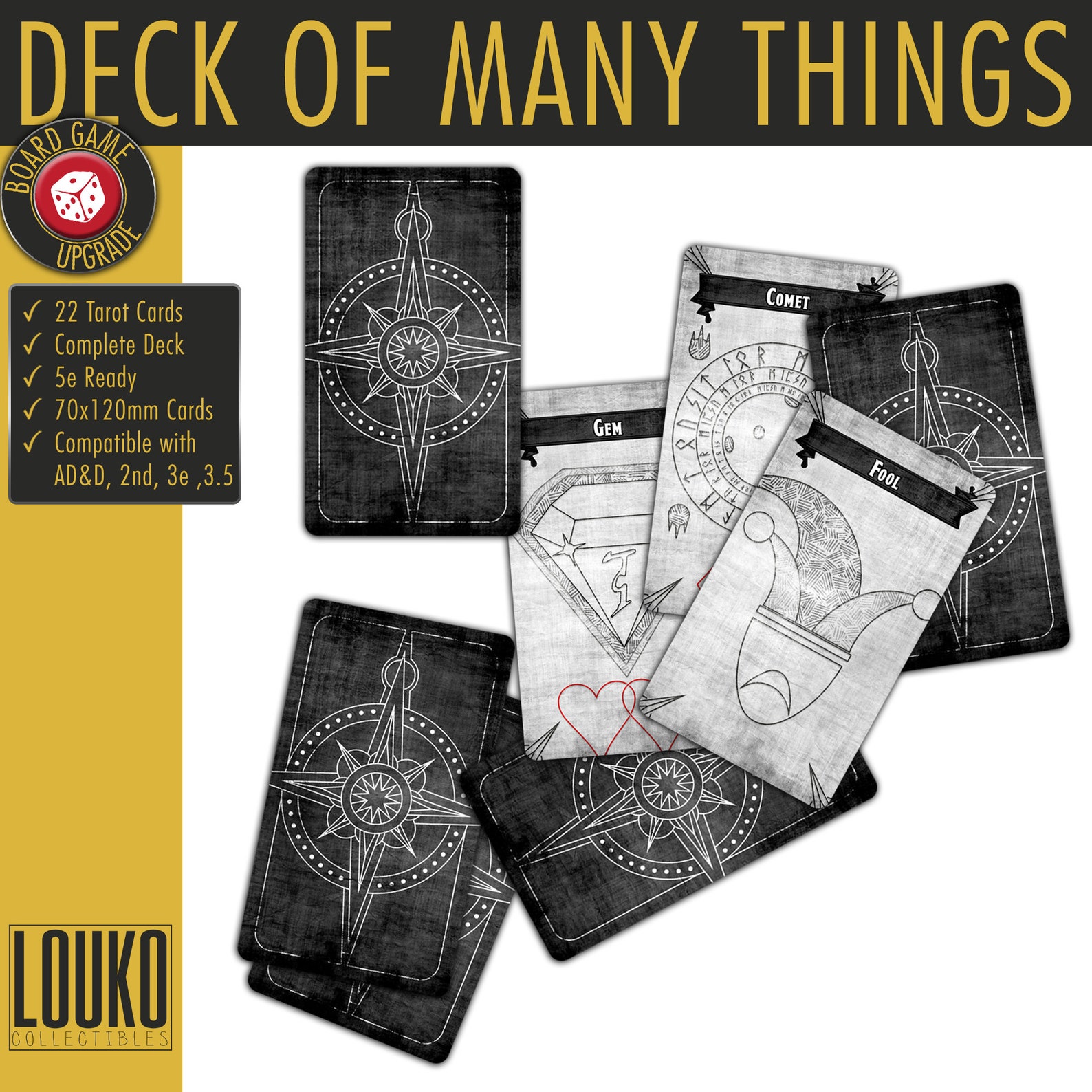 Deck of Many Things Supplement Dnd 5e - Etsy