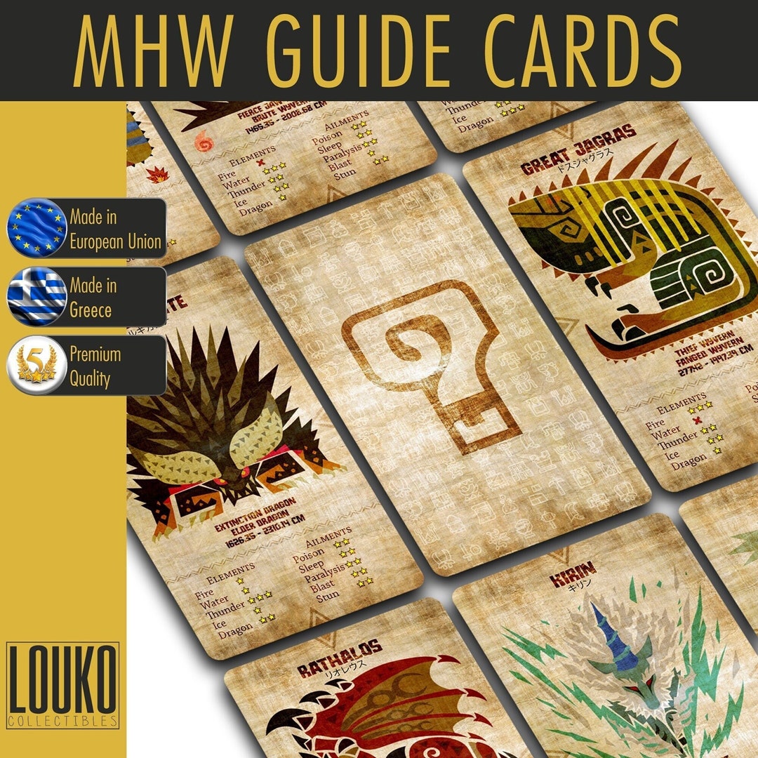 Monster Hunter World Monster Guide - Etsy