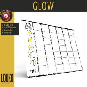Upgrade Glow Score Sheet - Etsy