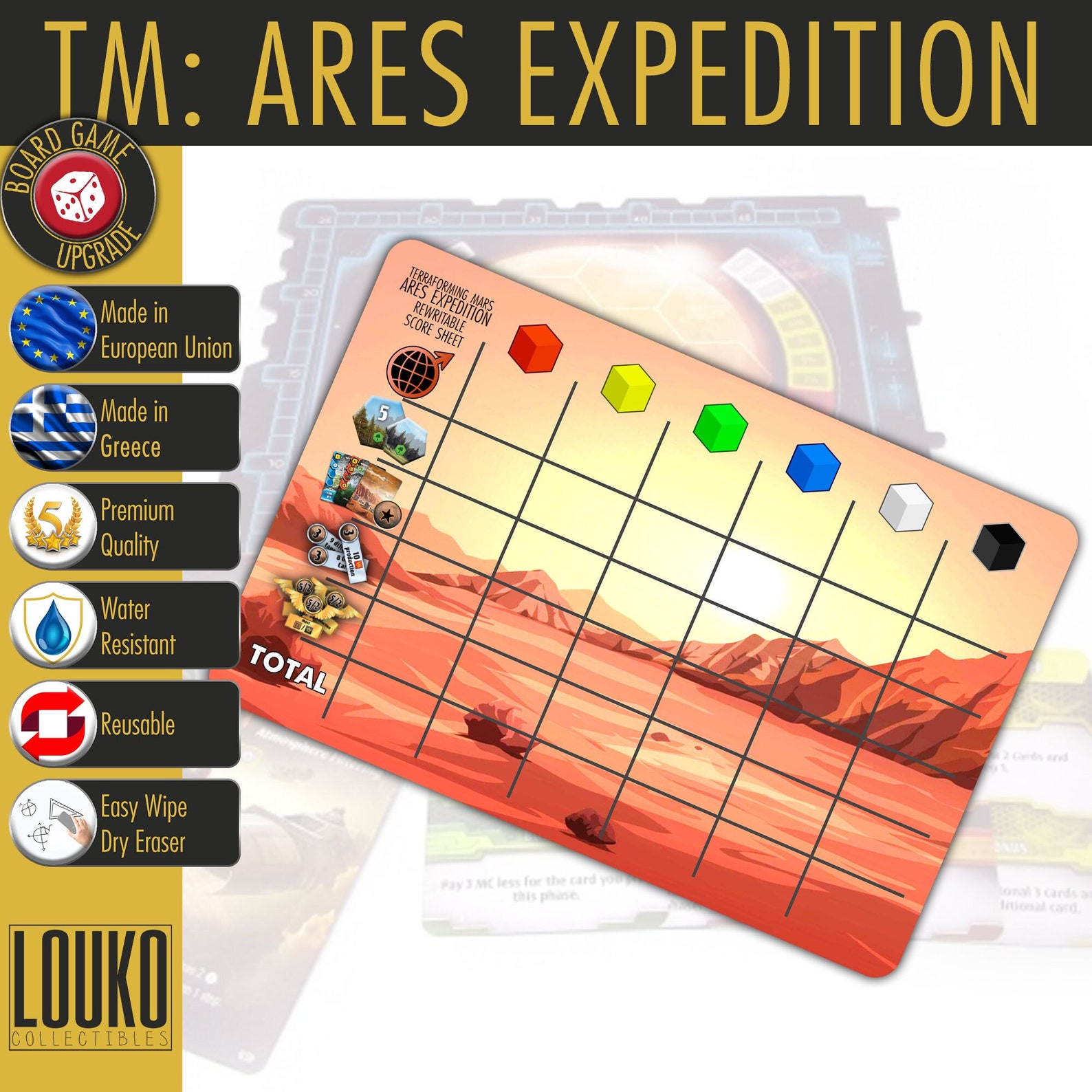 Upgrade Terraforming Mars Ares Expedition Score Sheet - Etsy