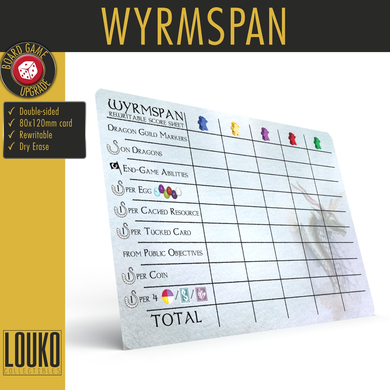 Upgrade Wyrmspan Score Sheet - Etsy