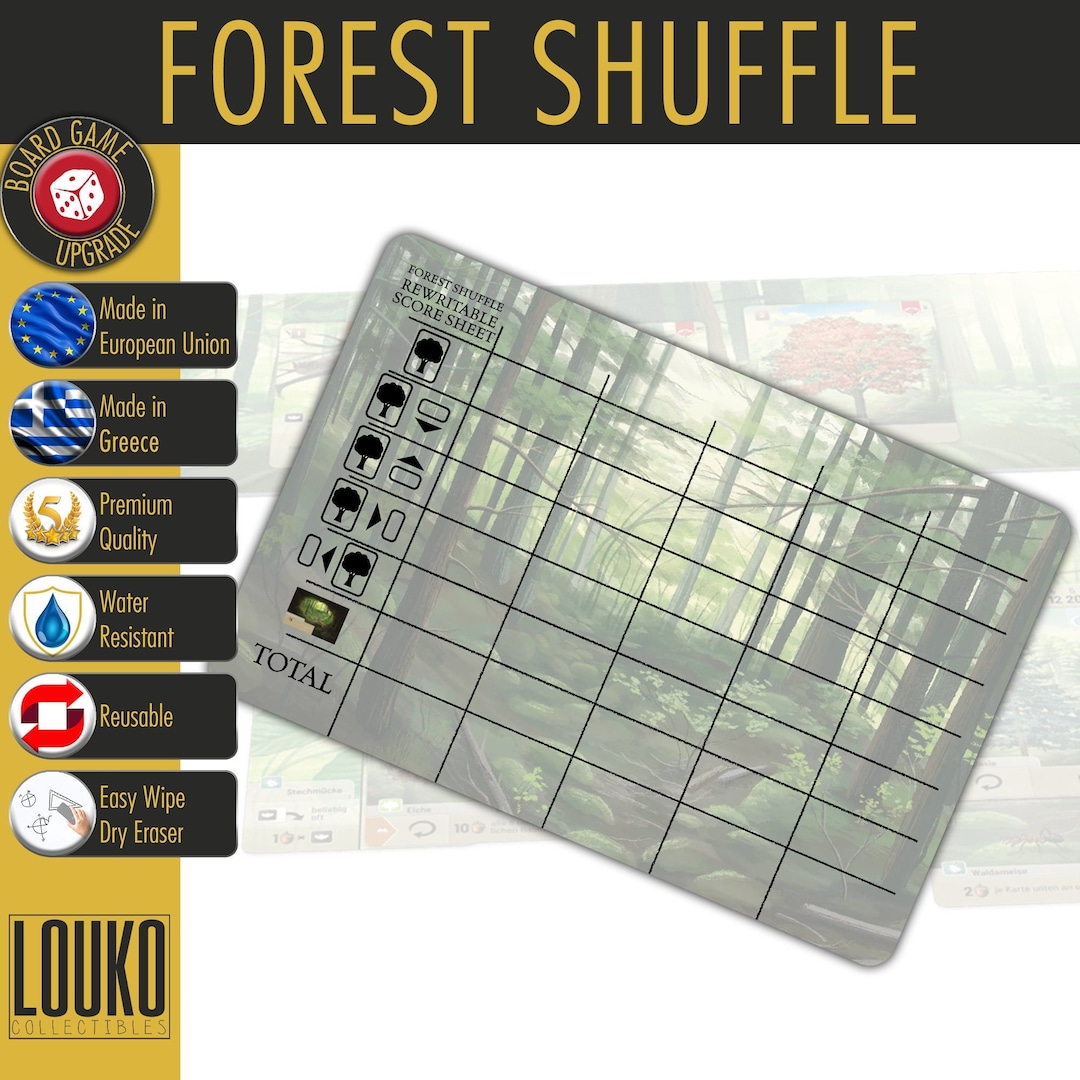 Upgrade Forest Shuffle Score Sheet - Etsy