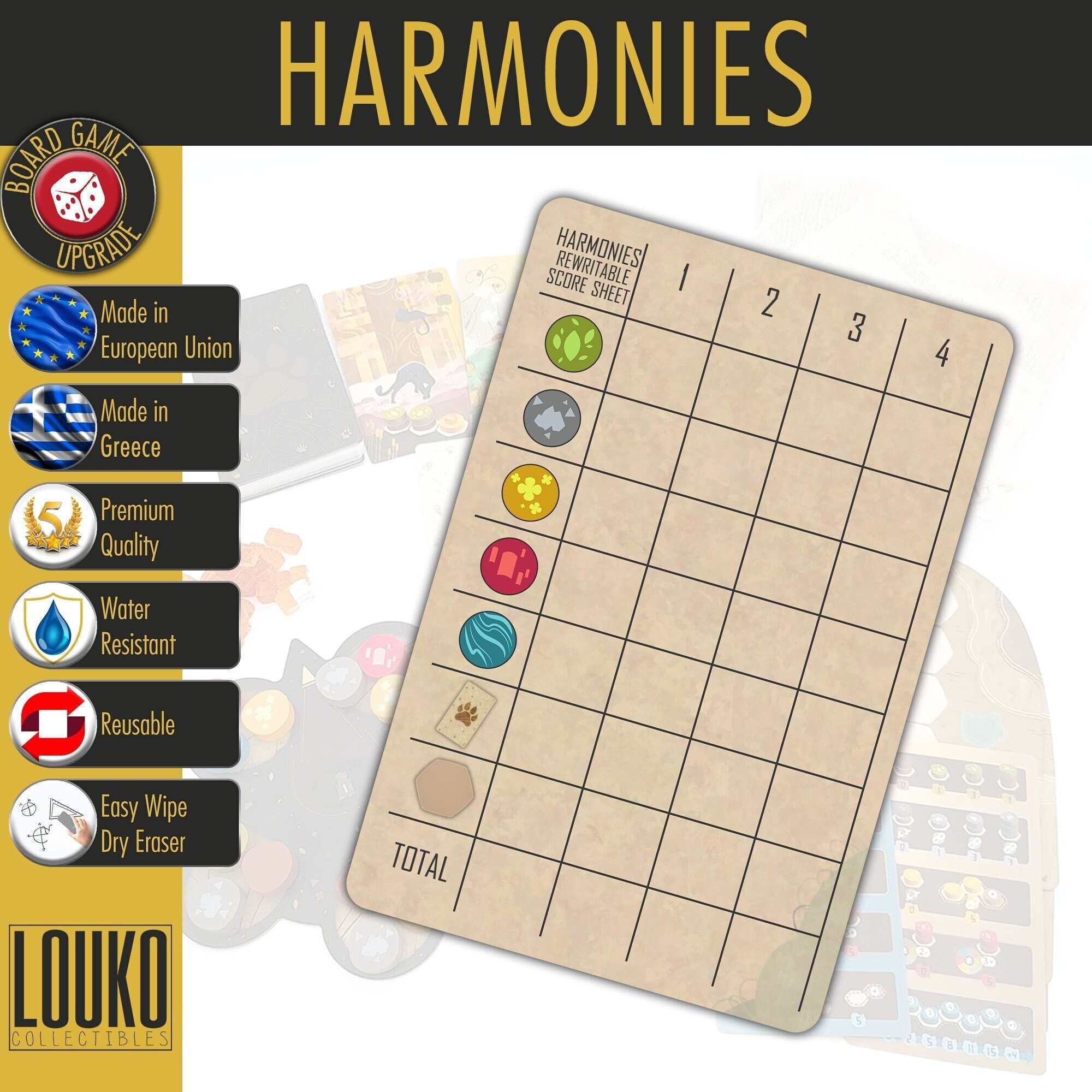 Upgrade Harmonies Score Sheet - Etsy