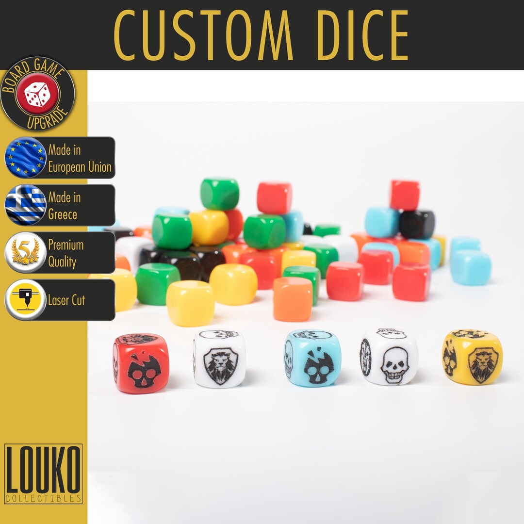 Custom D6 Dice - Plastic - Etsy