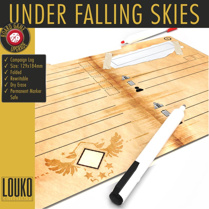 Upgrade Under Falling Skies Campaign Log - Etsy
