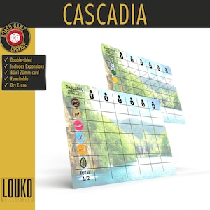 Upgrade Cascadia Score Sheet - Etsy