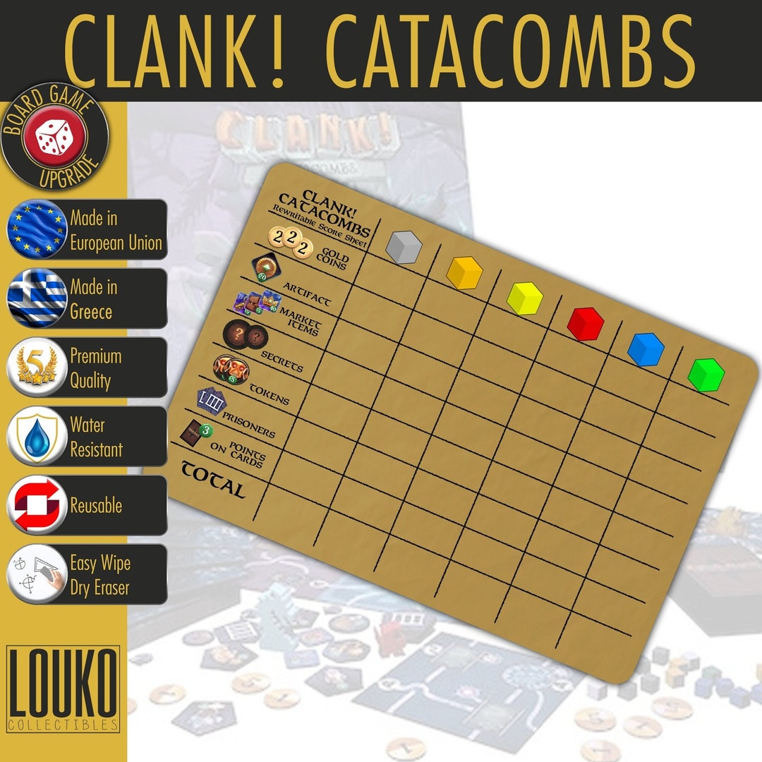 Upgrade Clank! Catacombs Score Sheet - Etsy