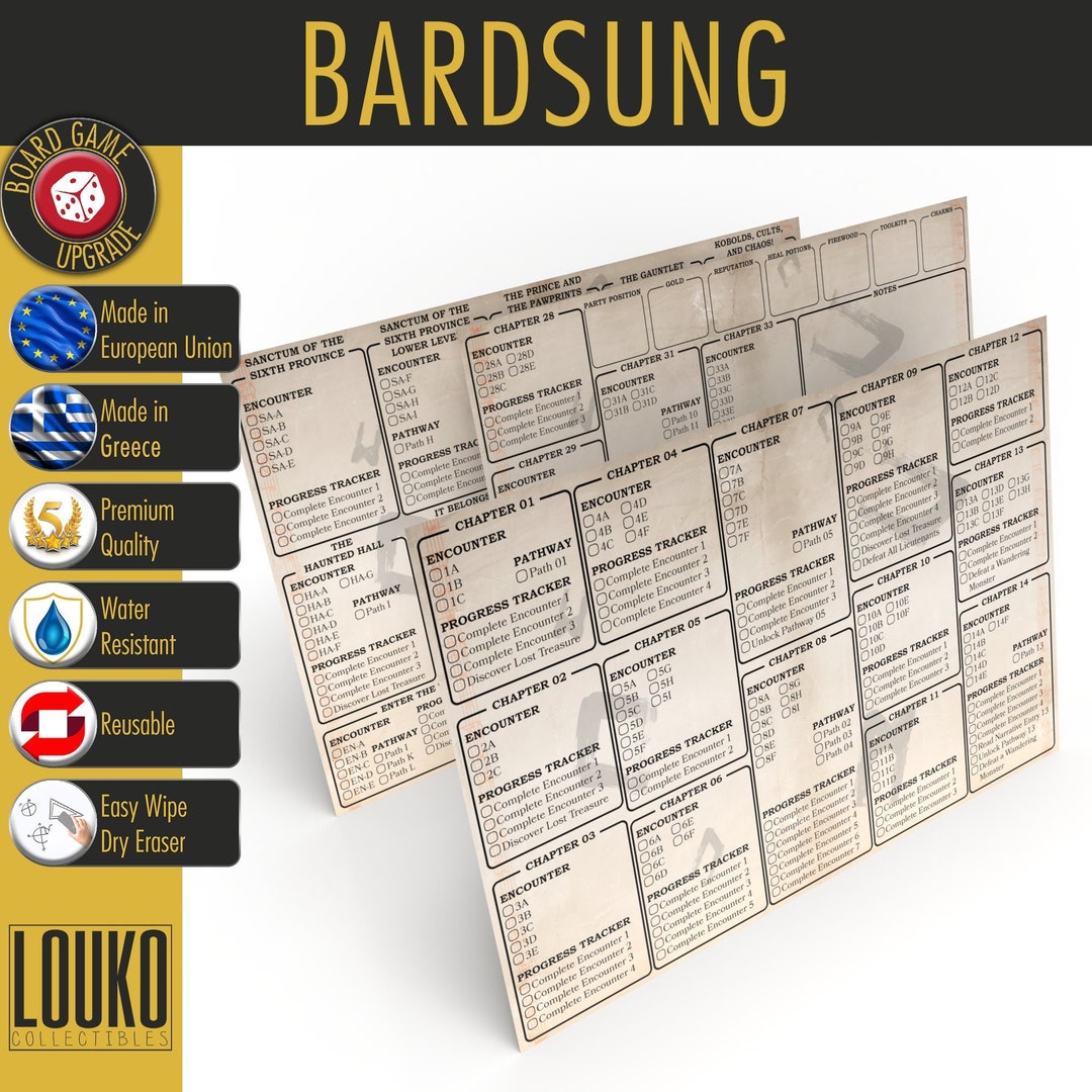 Upgrade Bardsung Campaign Log - Etsy
