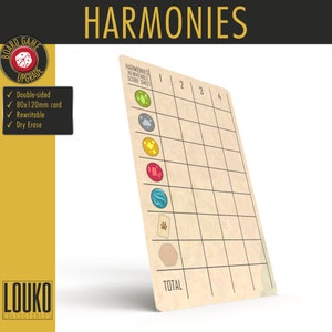 Upgrade Harmonies Score Sheet - Etsy