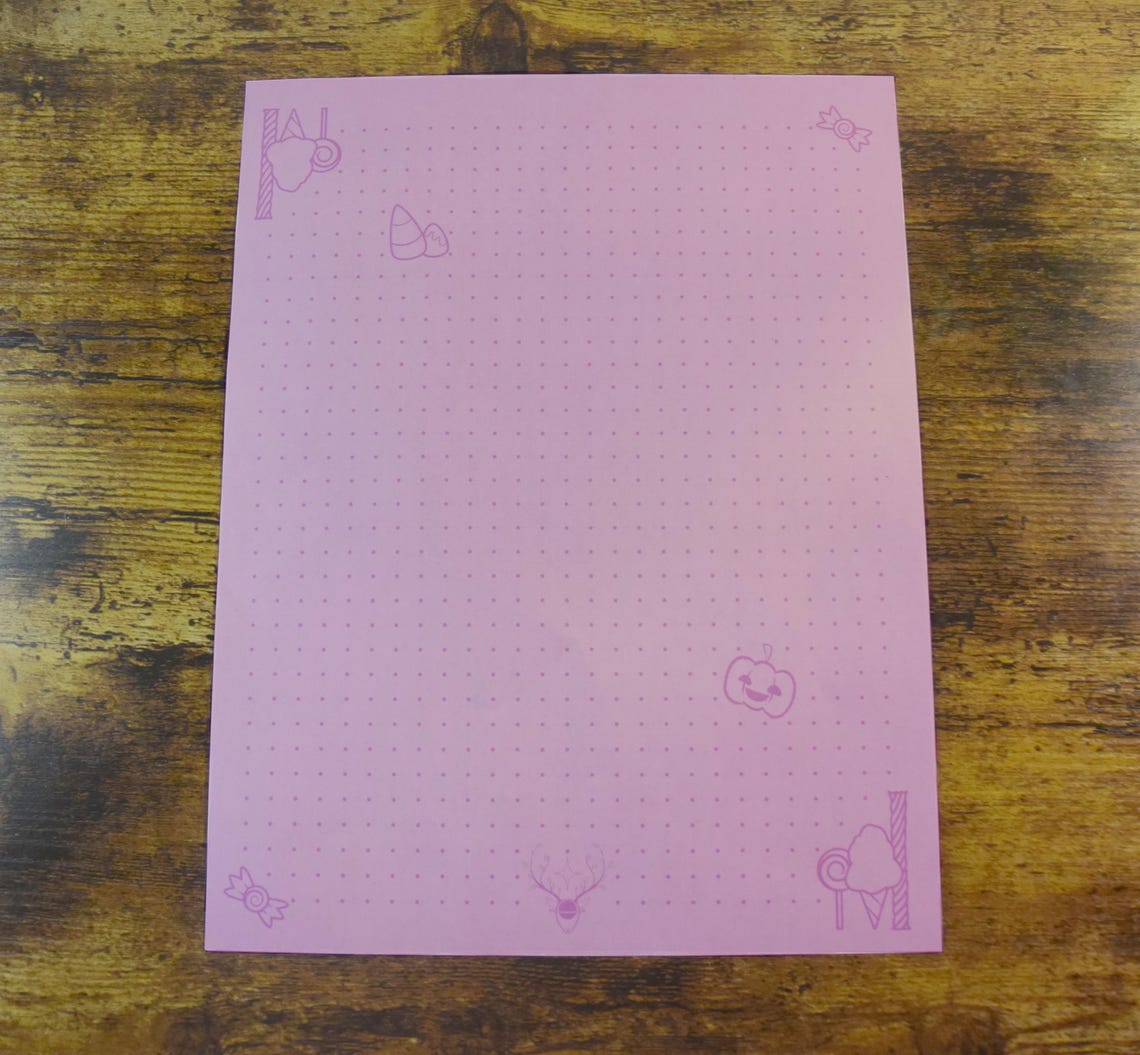 Dotted Note Sheets Printable Stationery Set Full Bundle Download US ...