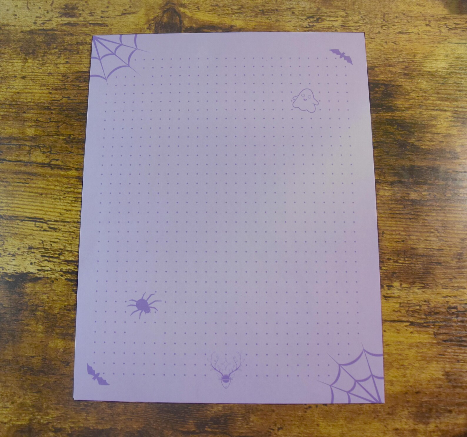 Dotted Note Sheets Printable Stationery Set Full Bundle Download US ...