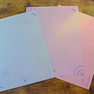 Dotted Note Sheets | Printable Stationery Set | Full Bundle Download ...