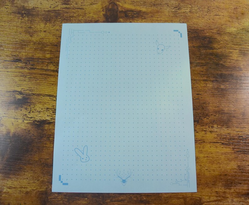 Dotted Note Sheets | Printable Stationery Set | Full Bundle Download ...