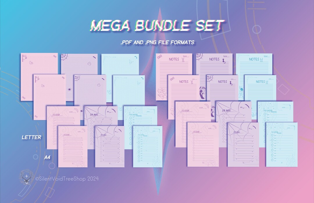 MEGA BUNDLE | Printable Stationery Set | Full Bundle Download | US ...