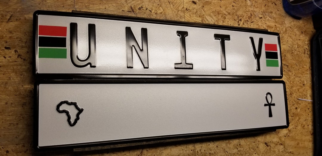 African Ankh African Continent Red Black Green European Sized License ...