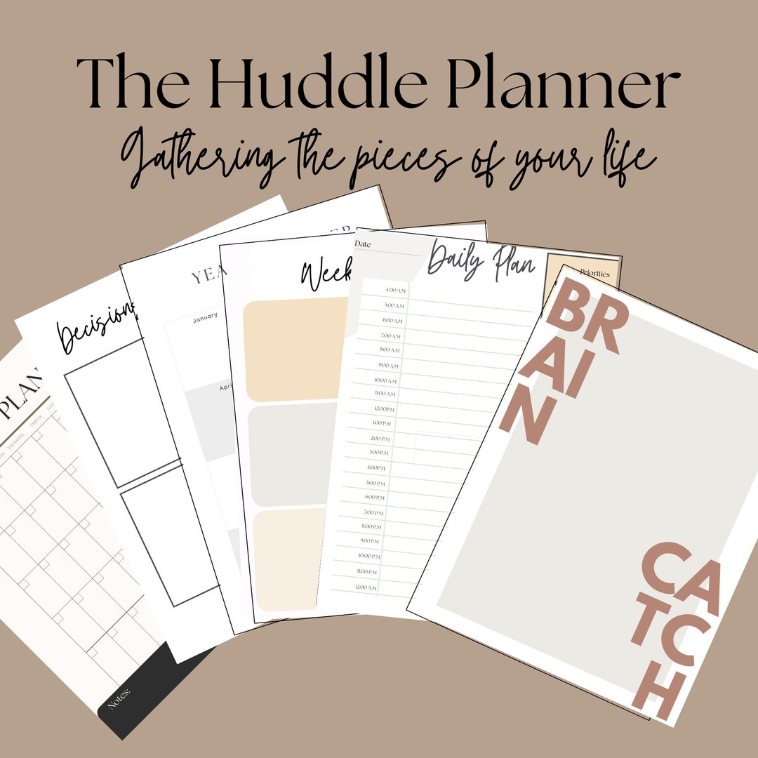 The Huddle Planner Printable Planner Pages to Help You Organize Your ...