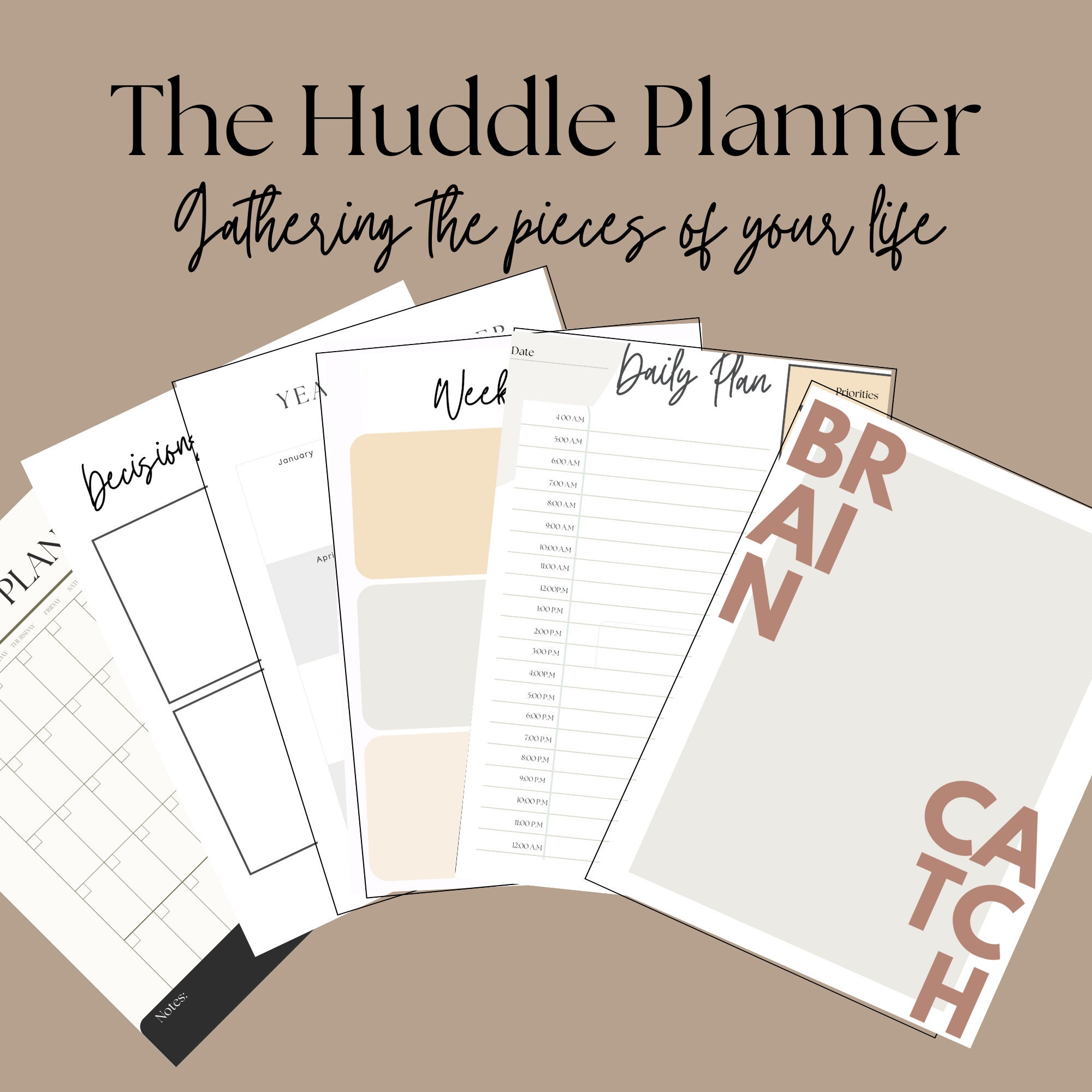 The Huddle Planner Printable Planner Pages to Help You Organize Your ...