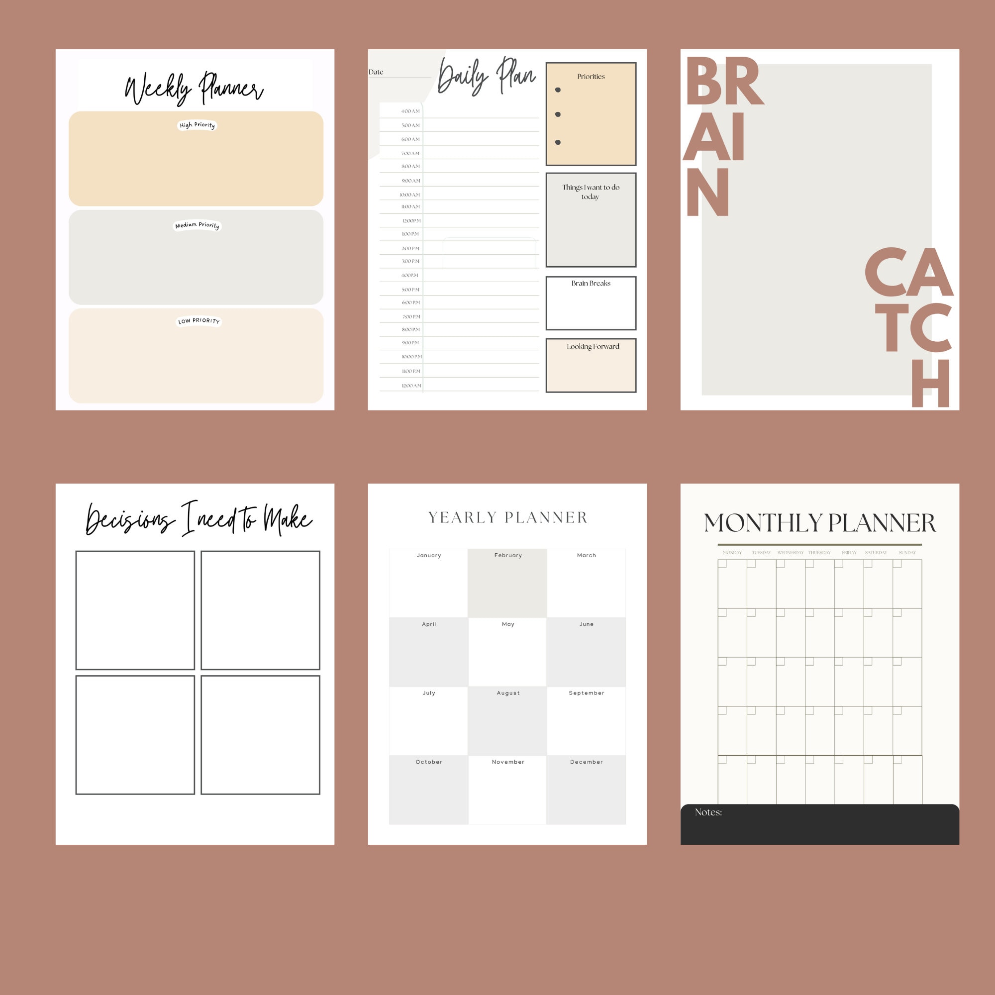 The Huddle Planner Printable Planner Pages to Help You Organize Your ...