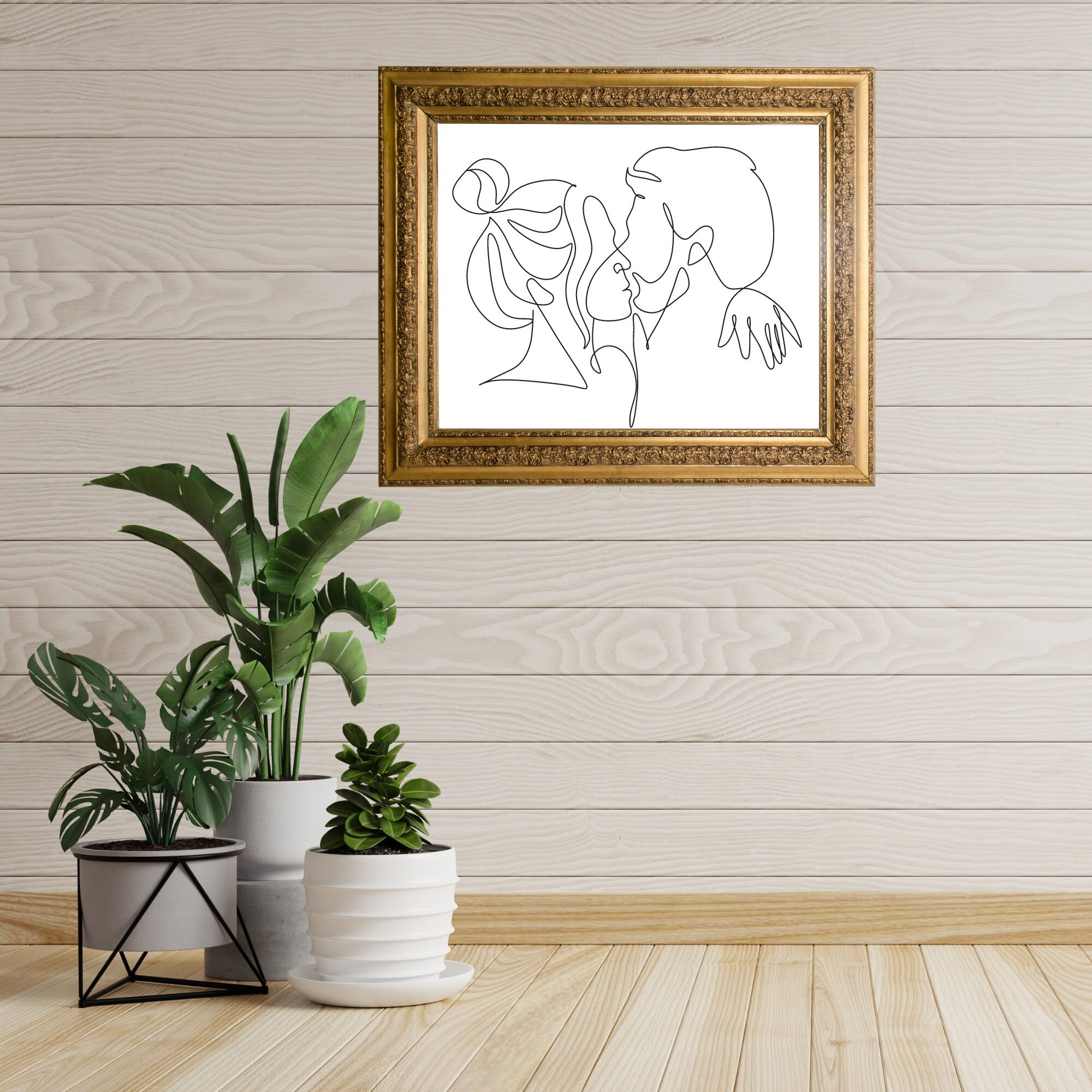 Line Art Couple, Romantic Printable Line Art - Etsy