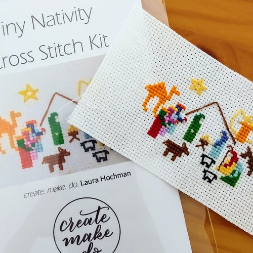 Cross Stitch Kit Tiny Nativity Scene - Etsy Australia
