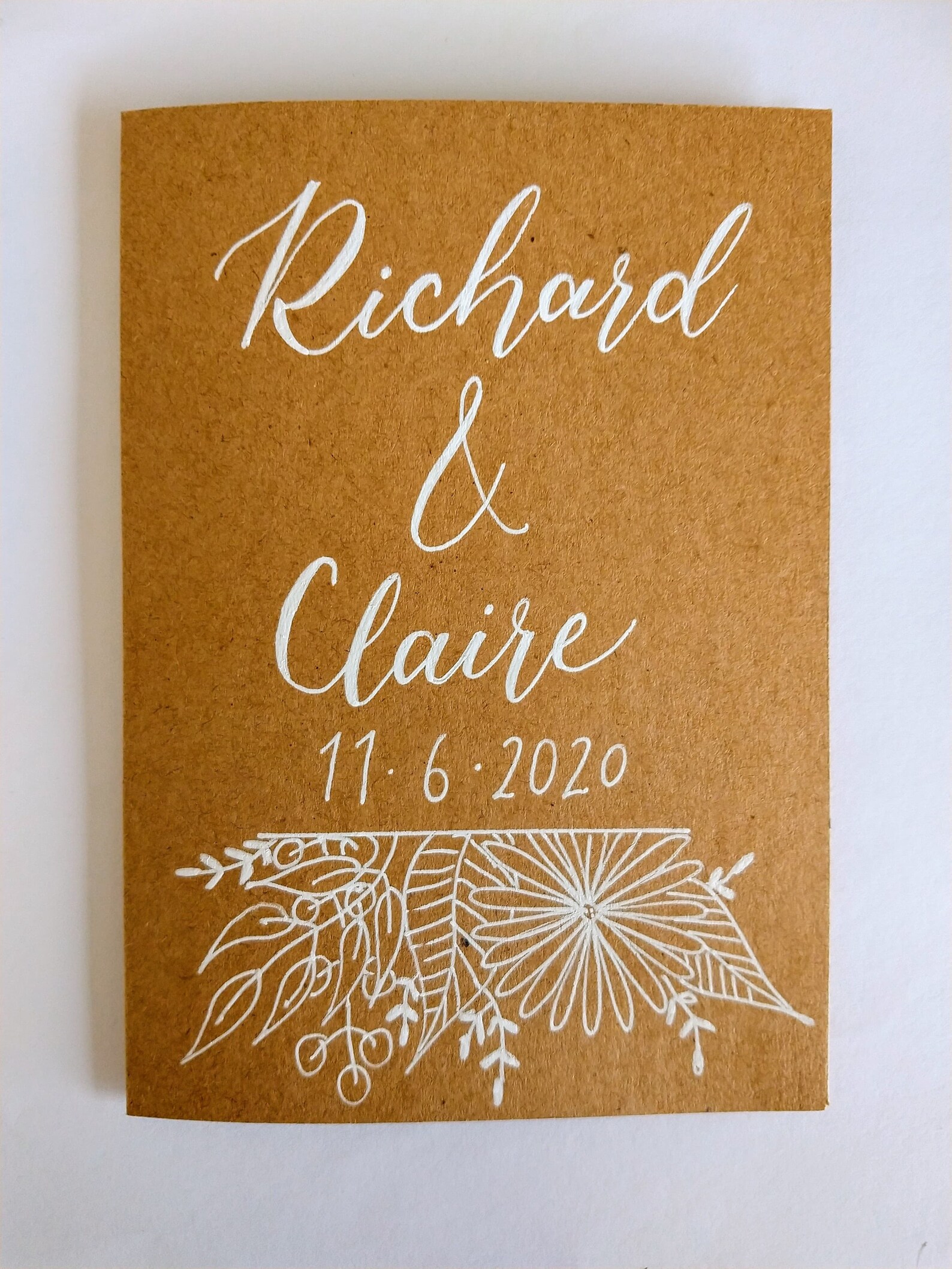 Custom Wedding Card Hand Lettered - Etsy Australia
