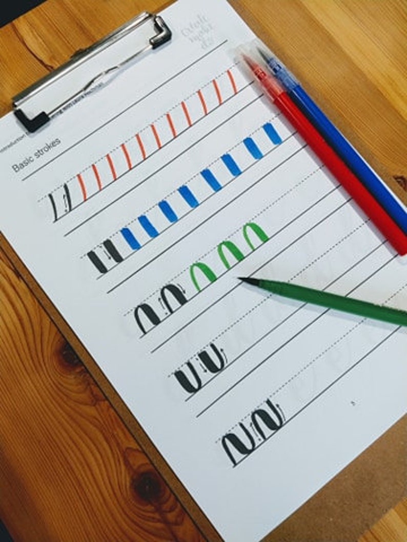 Introduction to Brush Lettering for Large Pens PDF | Etsy