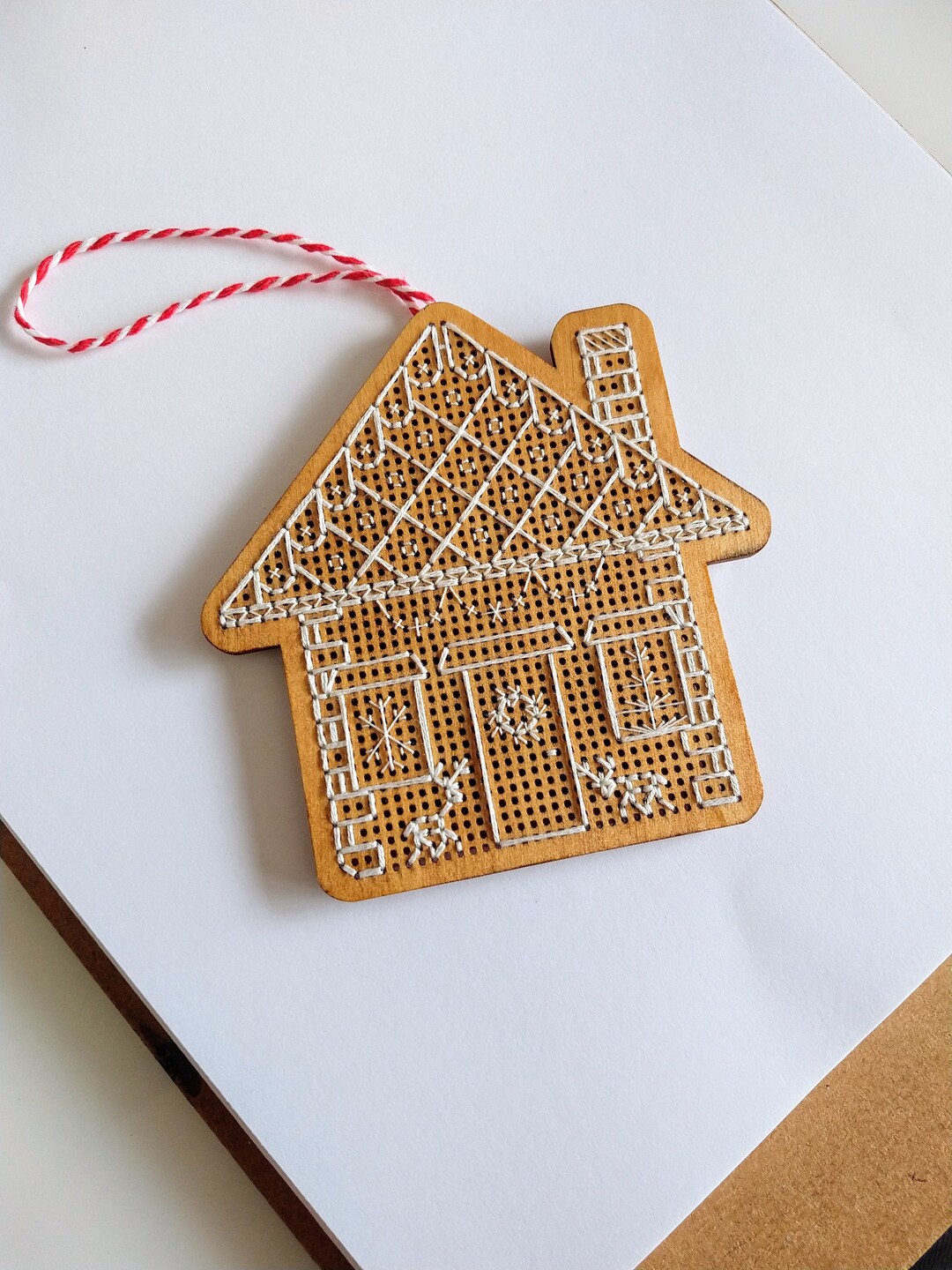 Pattern for Gingerbread House Christmas Ornament - Etsy