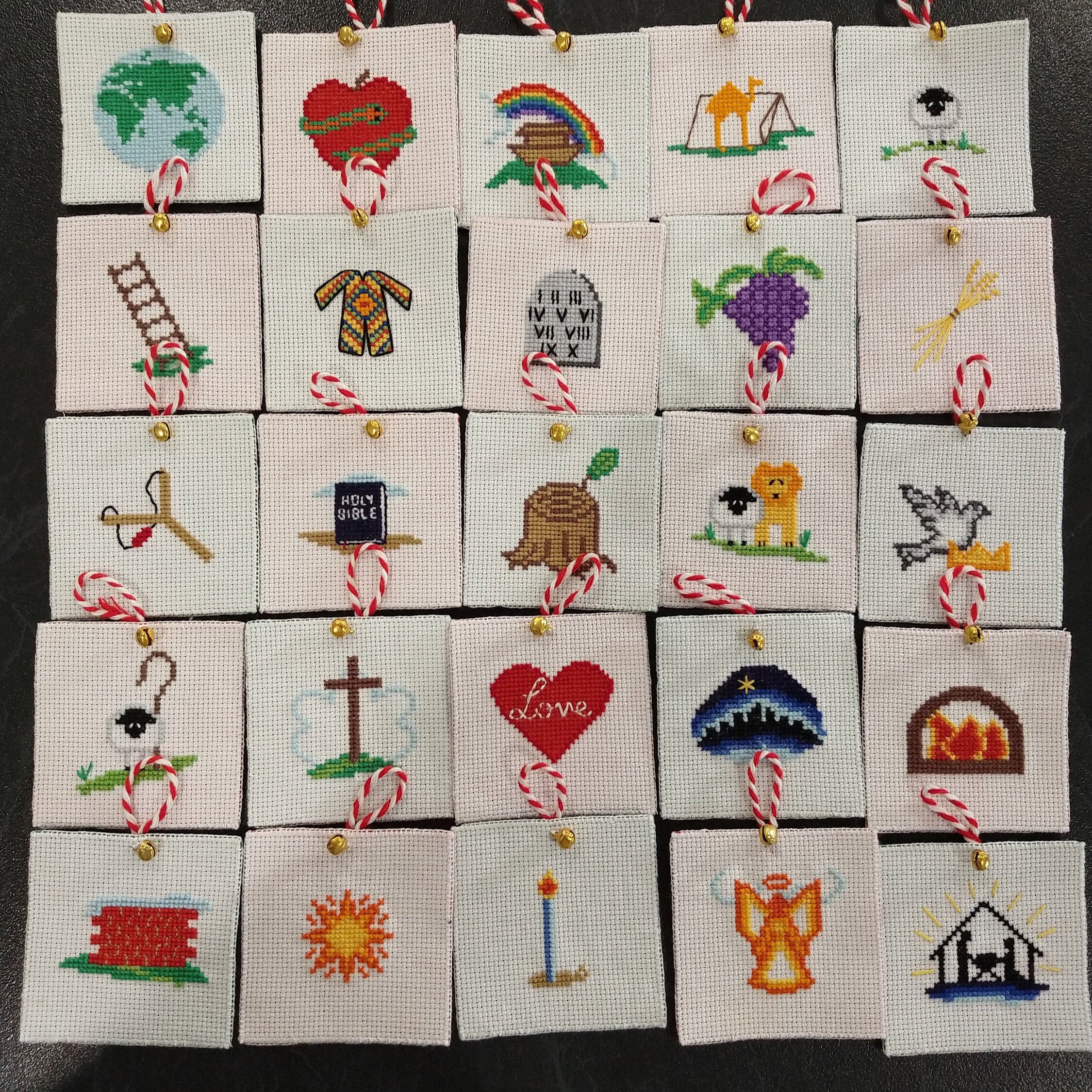 Jesse Tree Cross Stitch Ornaments Pattern PDF | Etsy